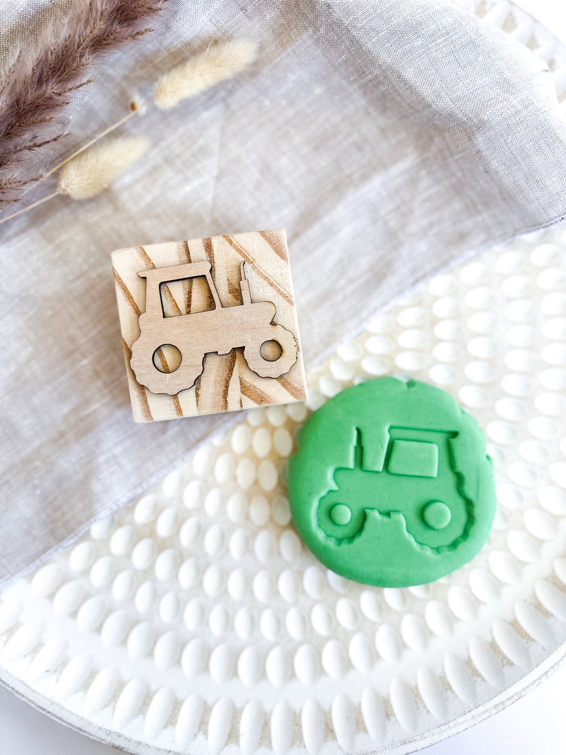 Tractor | Wooden Stamp – Play Clay™️